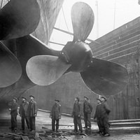 Tiny Humans Near Huge Titanic Propellers - 100 Year Old Photo - part 6 ...